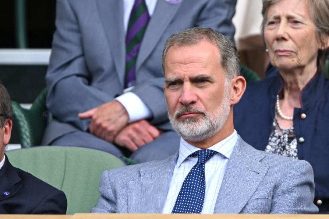 Un experto se fija en Felipe VI en Wimbledon: 'Es muy raro ver este nivel'