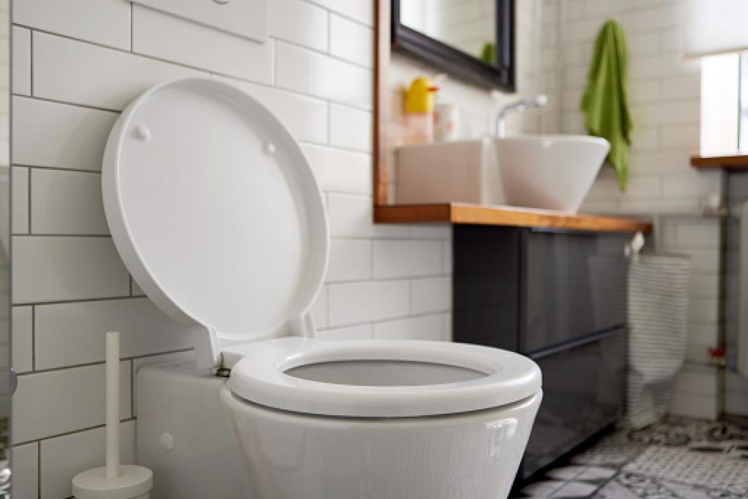 Siente un fuerte dolor de estómago en sus vacaciones y al mirar el baño ...
