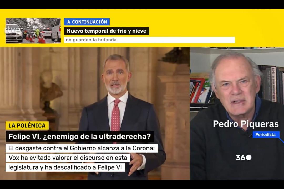 Pedro Piqueras solo necesita una palabra para describir el discurso de ...