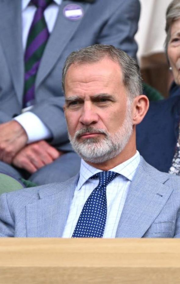 Un experto se fija en Felipe VI en Wimbledon: 'Es muy raro ver este nivel'