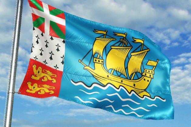 Las dos islas cercanas a Canadá con la ikurriña en su bandera