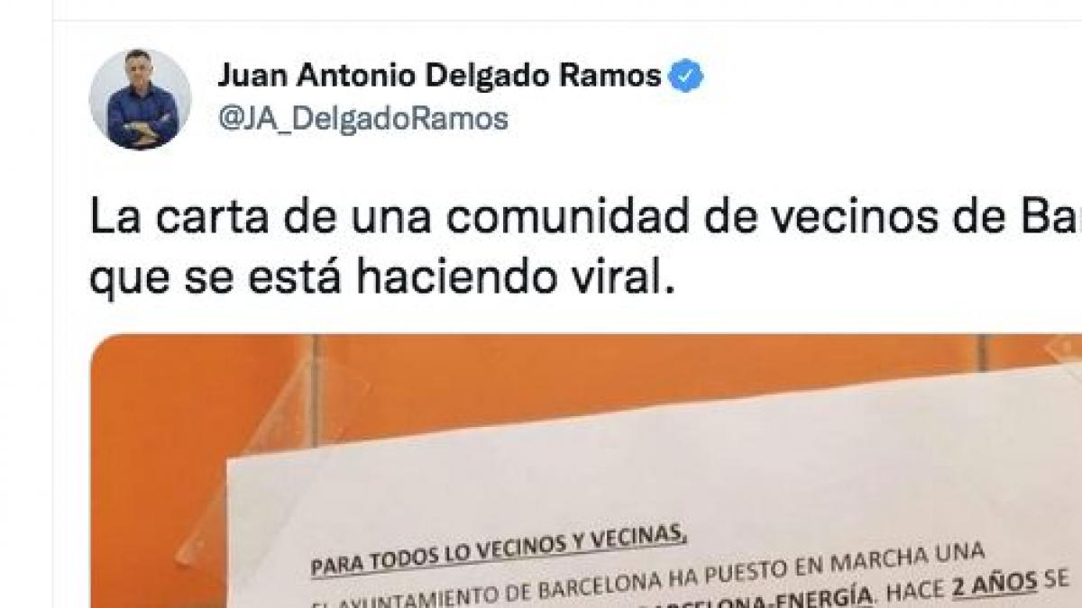 El letrero visto en una comunidad de vecinos que es un éxito en Twitter ...