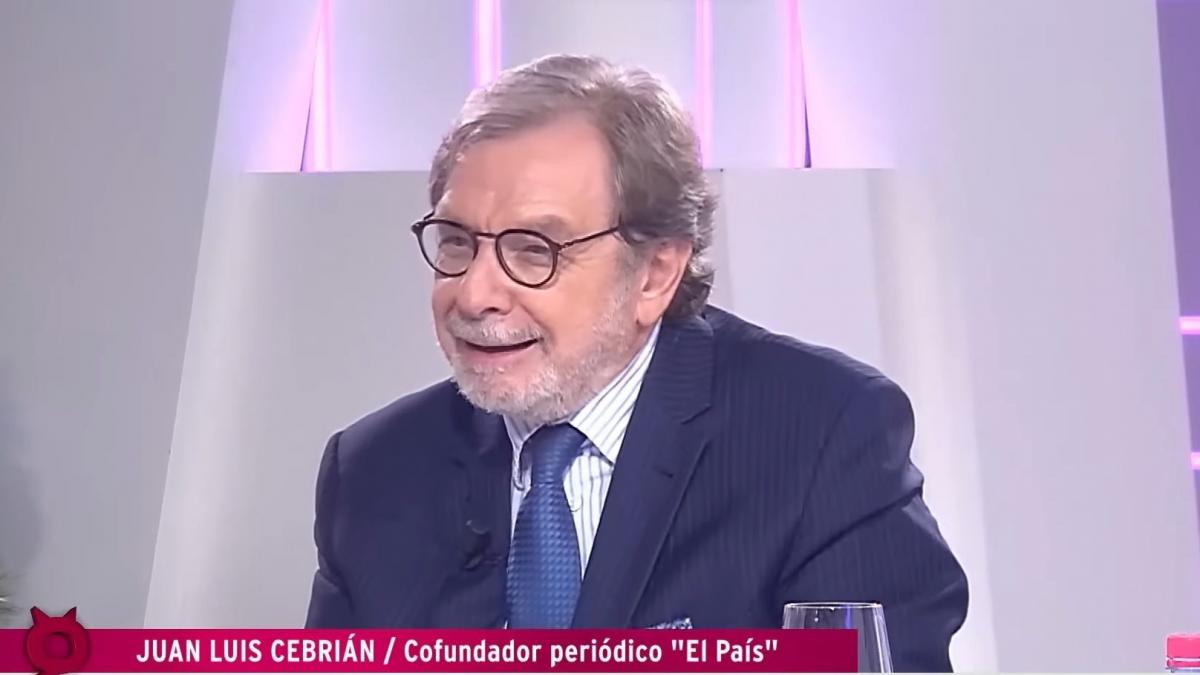 Juan Luis Cebrián, invitado en una televisión afín a Vox
