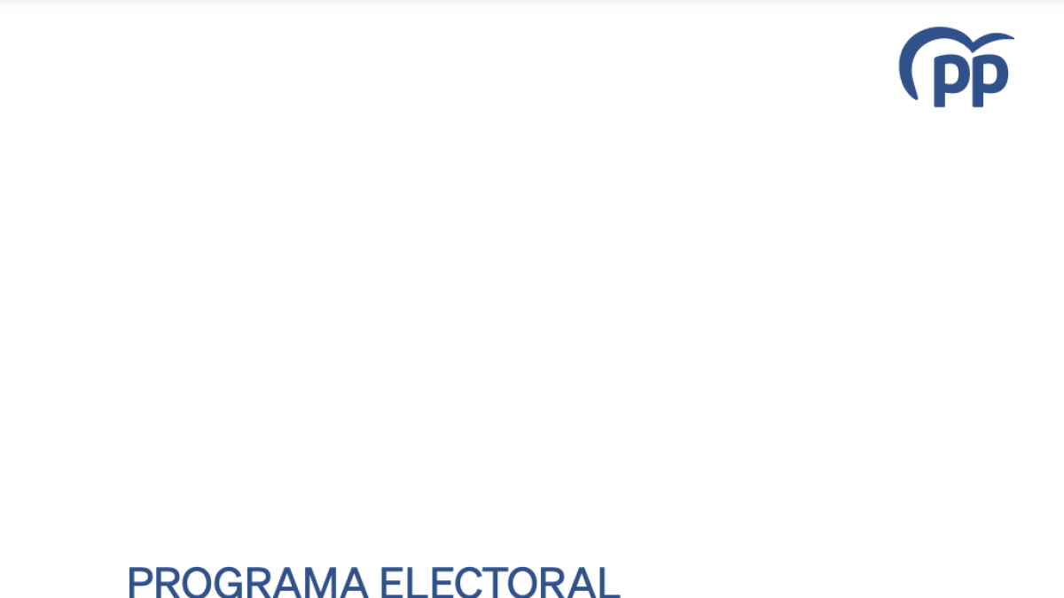 Este es el programa electoral del PP para las elecciones generales 2023