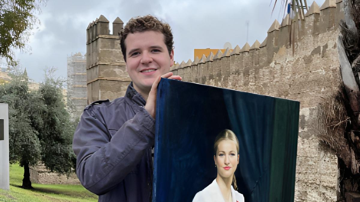 Rafael Castejón, el pintor que retrató a la princesa Leonor: 'Es un agradecimiento por su esfuerzo'