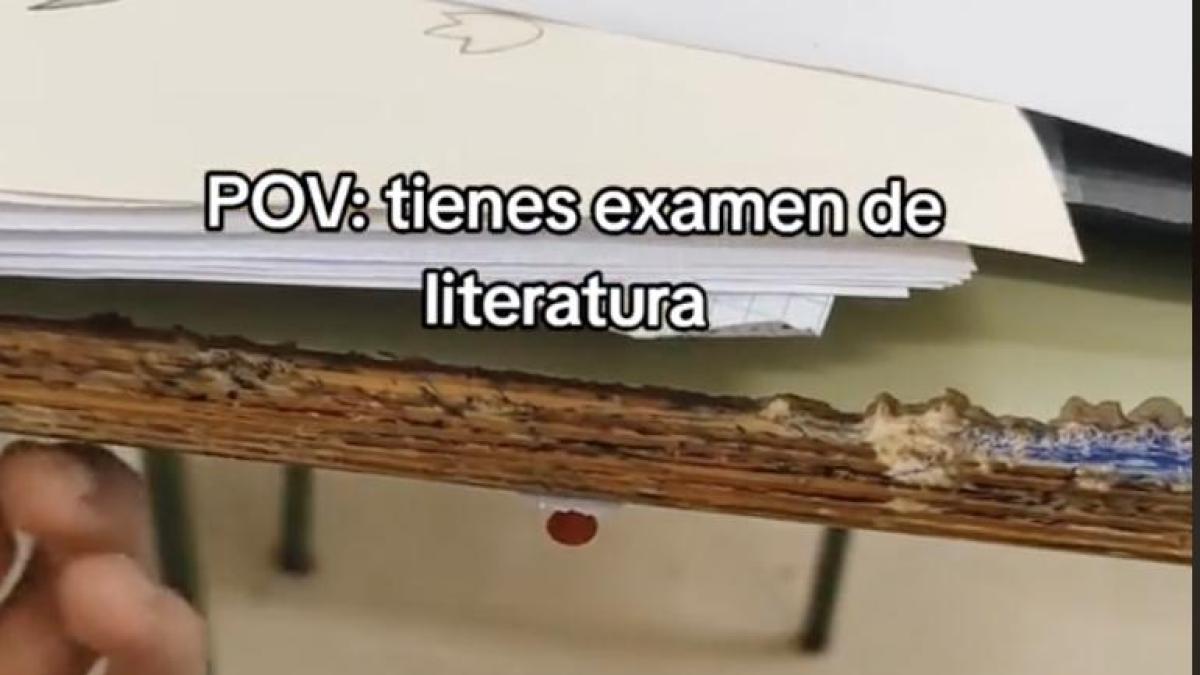 Enseña la chuleta que se ha hecho para un examen: merece sobresaliente ...