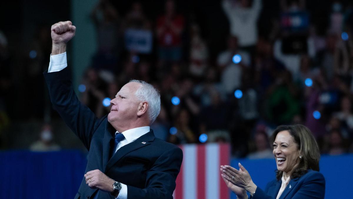 Quién es Tim Walz, el número dos de Kamala Harris con pocos pelos en la ...