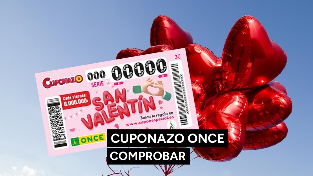 Resultado del Cuponazo de San Valentín de la ONCE 2025