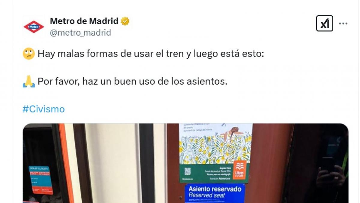 Hasta el propio Metro de Madrid flipa con lo que se ha visto en uno de ...