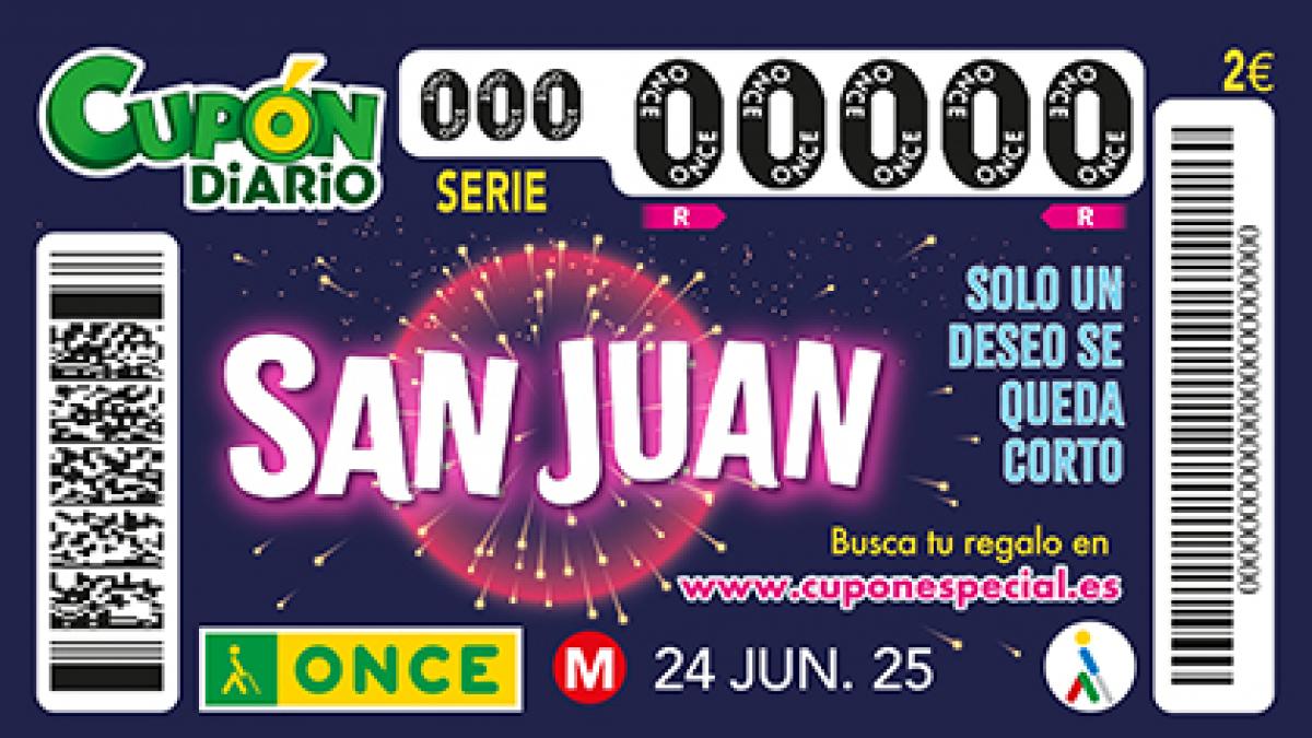 Cupón ONCE San Juan 2025: horario y dónde ver en directo el sorteo ...