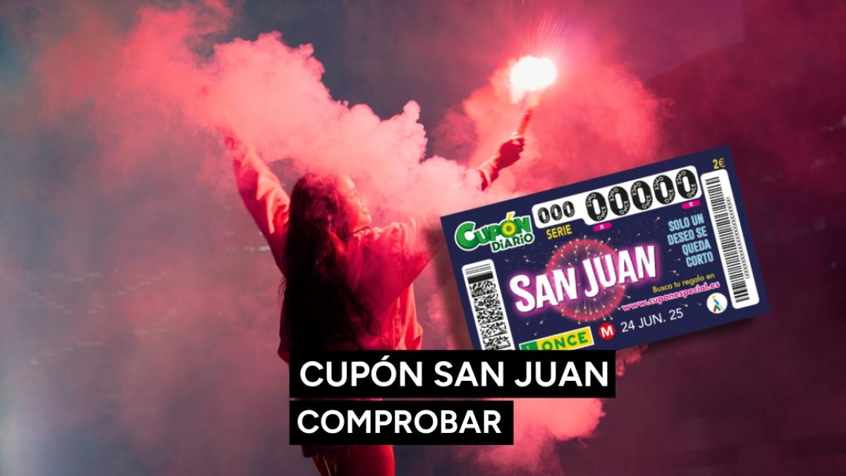 Cupón Diario ONCE hoy en directo: comprobar Sorteo Día de San Juan 2025