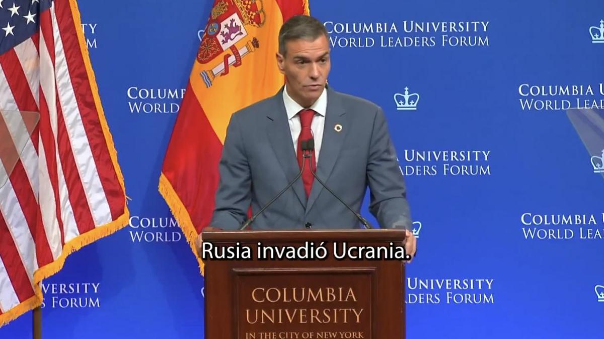 Estos dos minutos de Sánchez en Estados Unidos lo están compartiendo ...