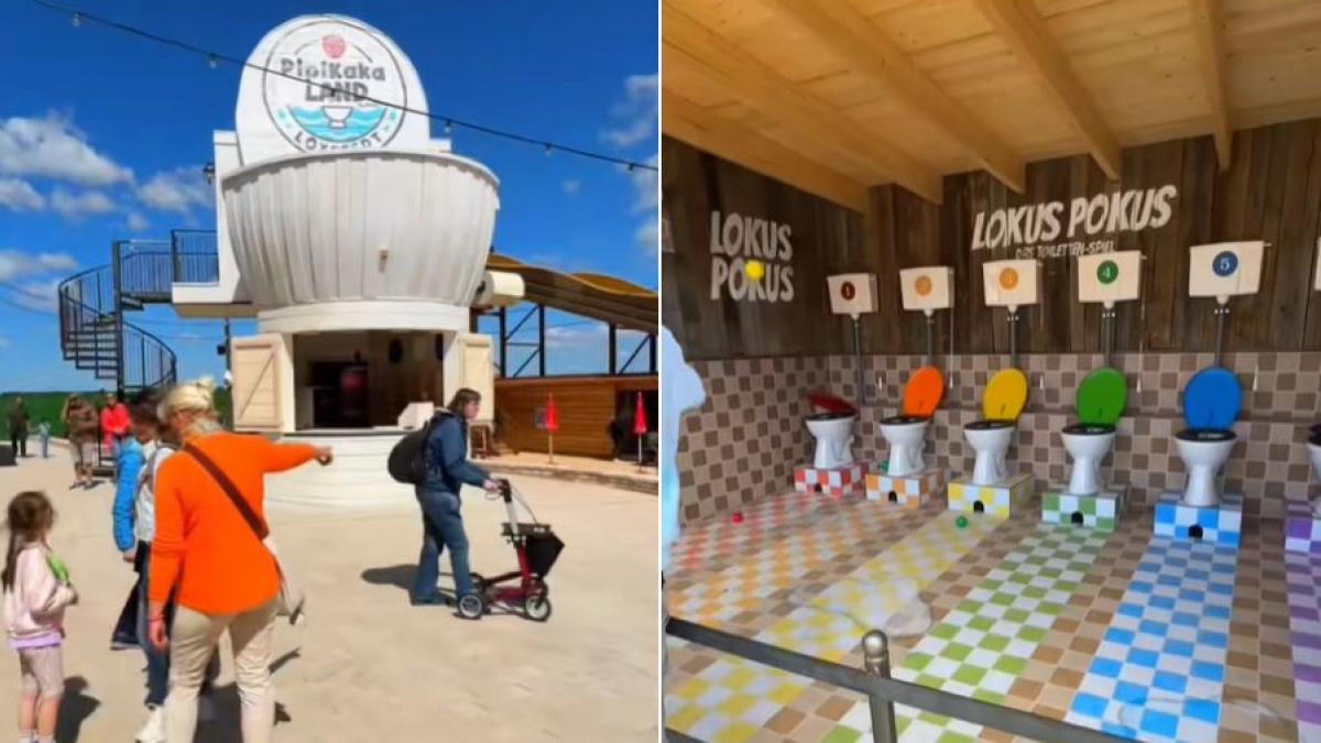 Crean un tobogán con inodoro, llaman a la puerta y reciben un premio ...