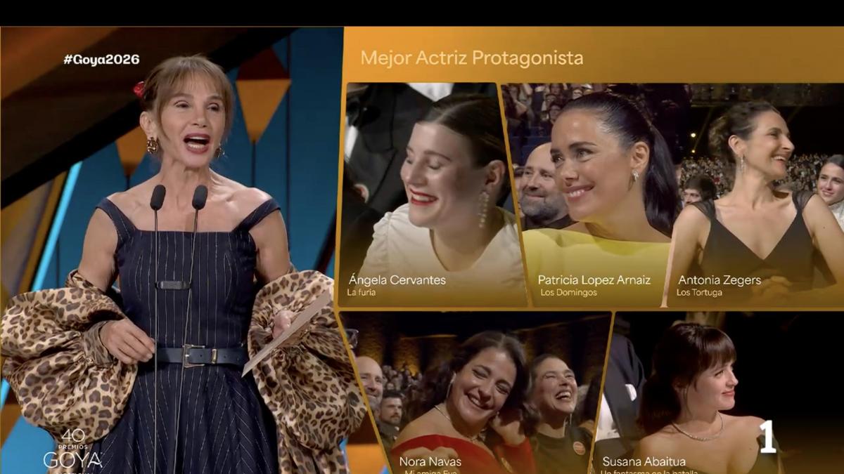 Victoria Abril va entregar el Goya a mejor actriz, se para para decir ...