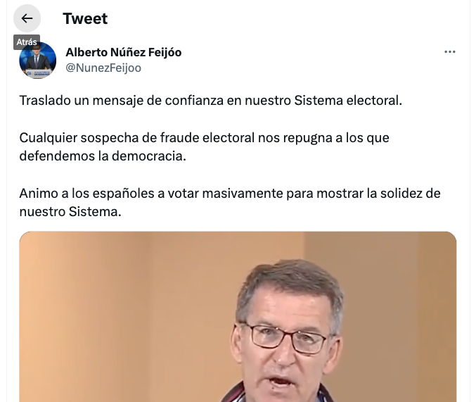 El chef José Andrés ve este tuit de Feijóo y no puede evitar darle esta ...
