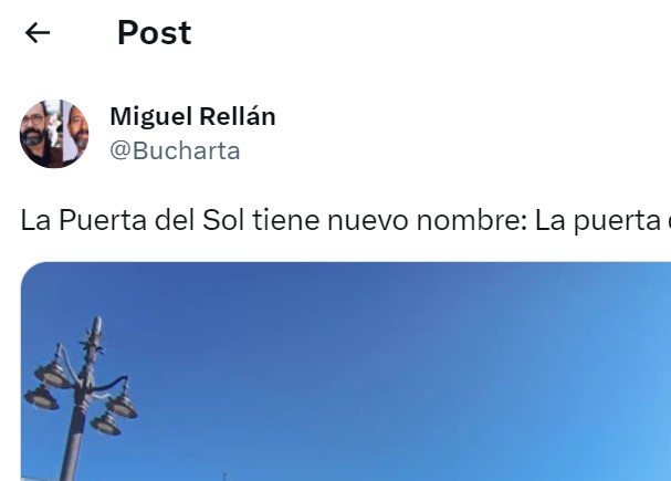 El actor Miguel Rellán le cambia el nombre a la Puerta del Sol tras ...