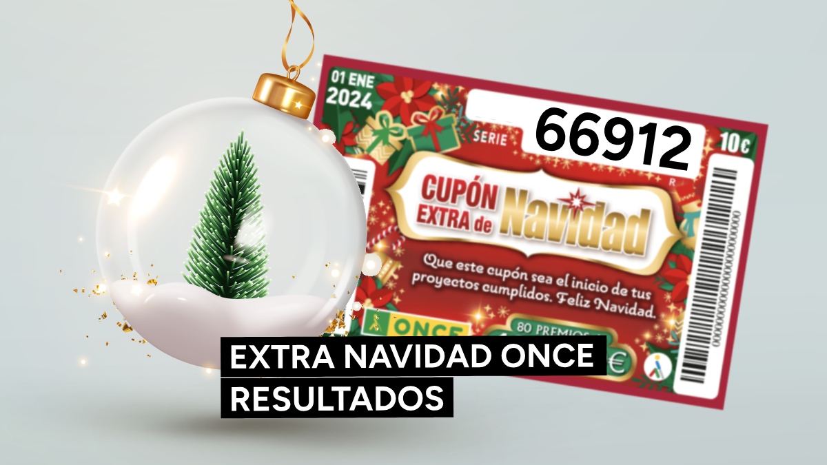 ONCE: Cupón Extra de Navidad 2024, comprobar resultados en directo