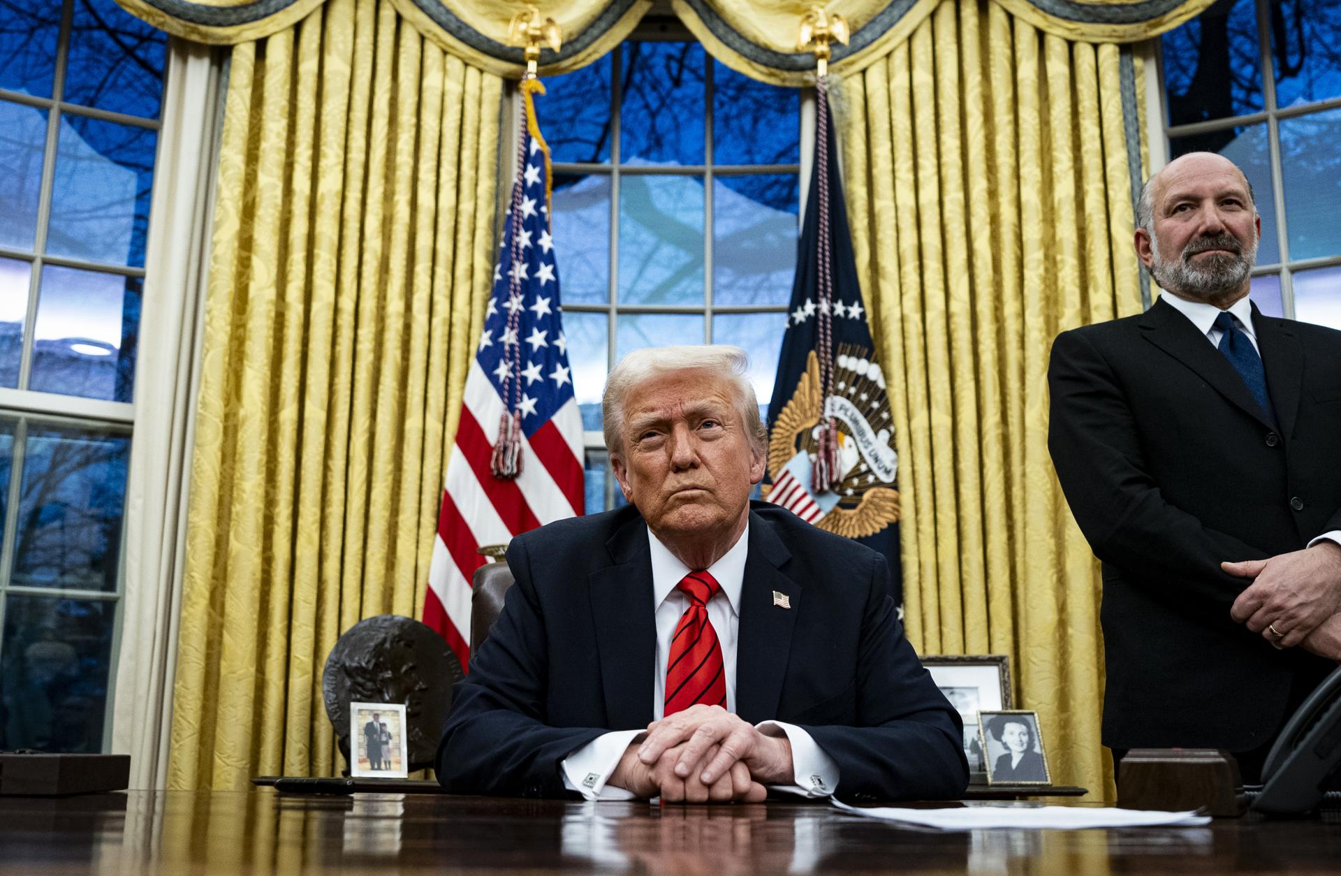 Donald Trump entierra a Woodrow Wilson