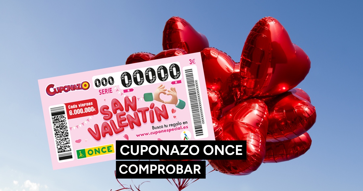 Resultado del Cuponazo de San Valentín de la ONCE 2025