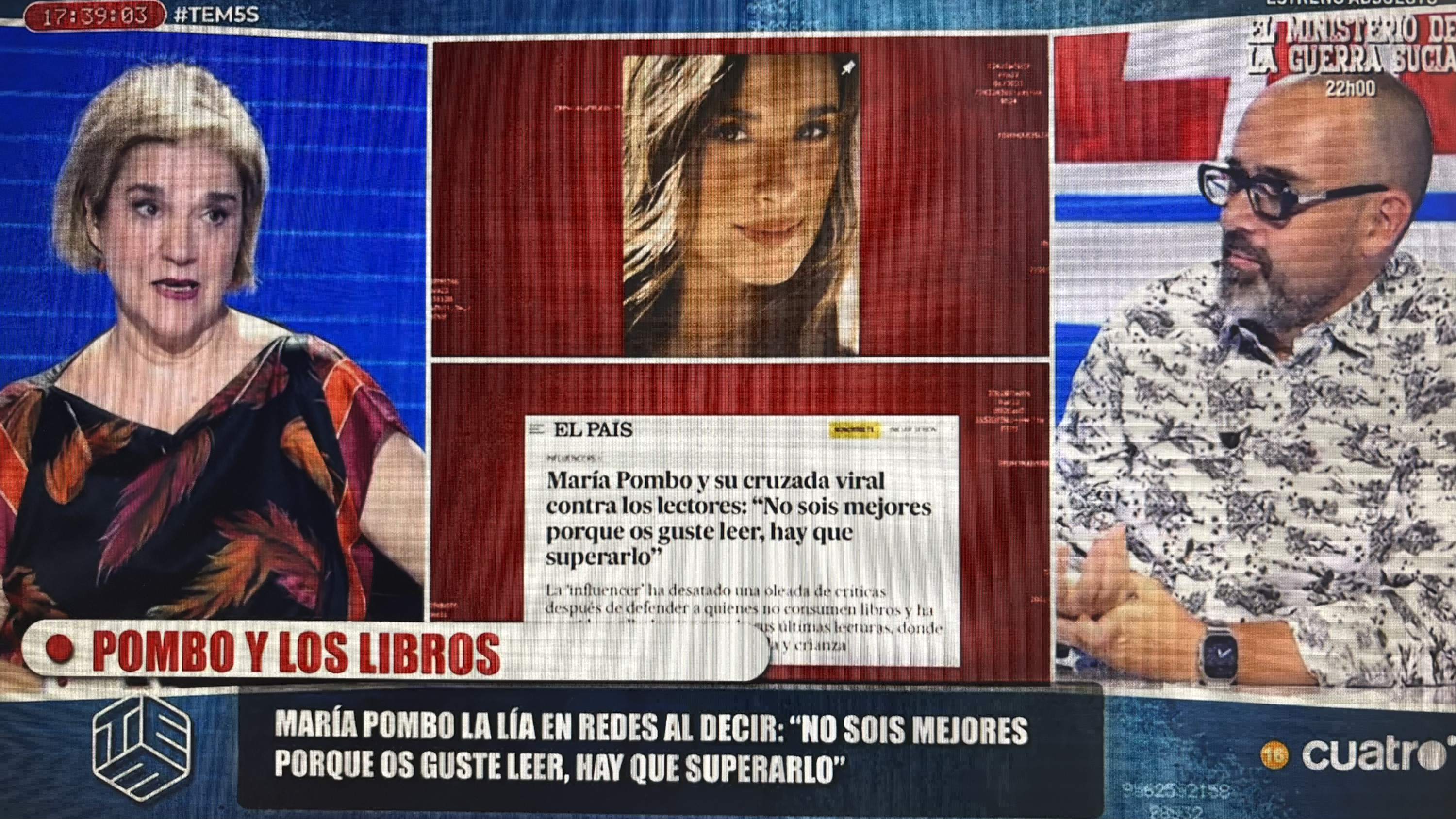 Risto Mejide responde así a las palabras de María Pombo sobre leer libros