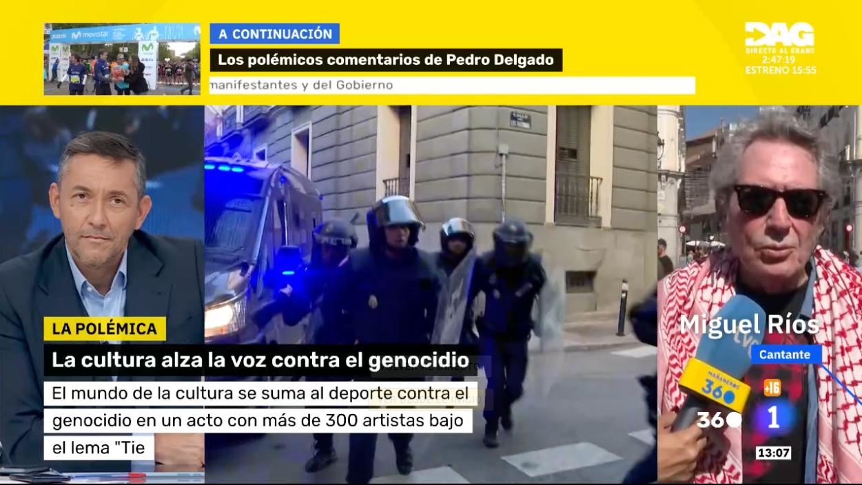 Miguel Ríos se planta delante de la Puerta del Sol y dice, sin ...