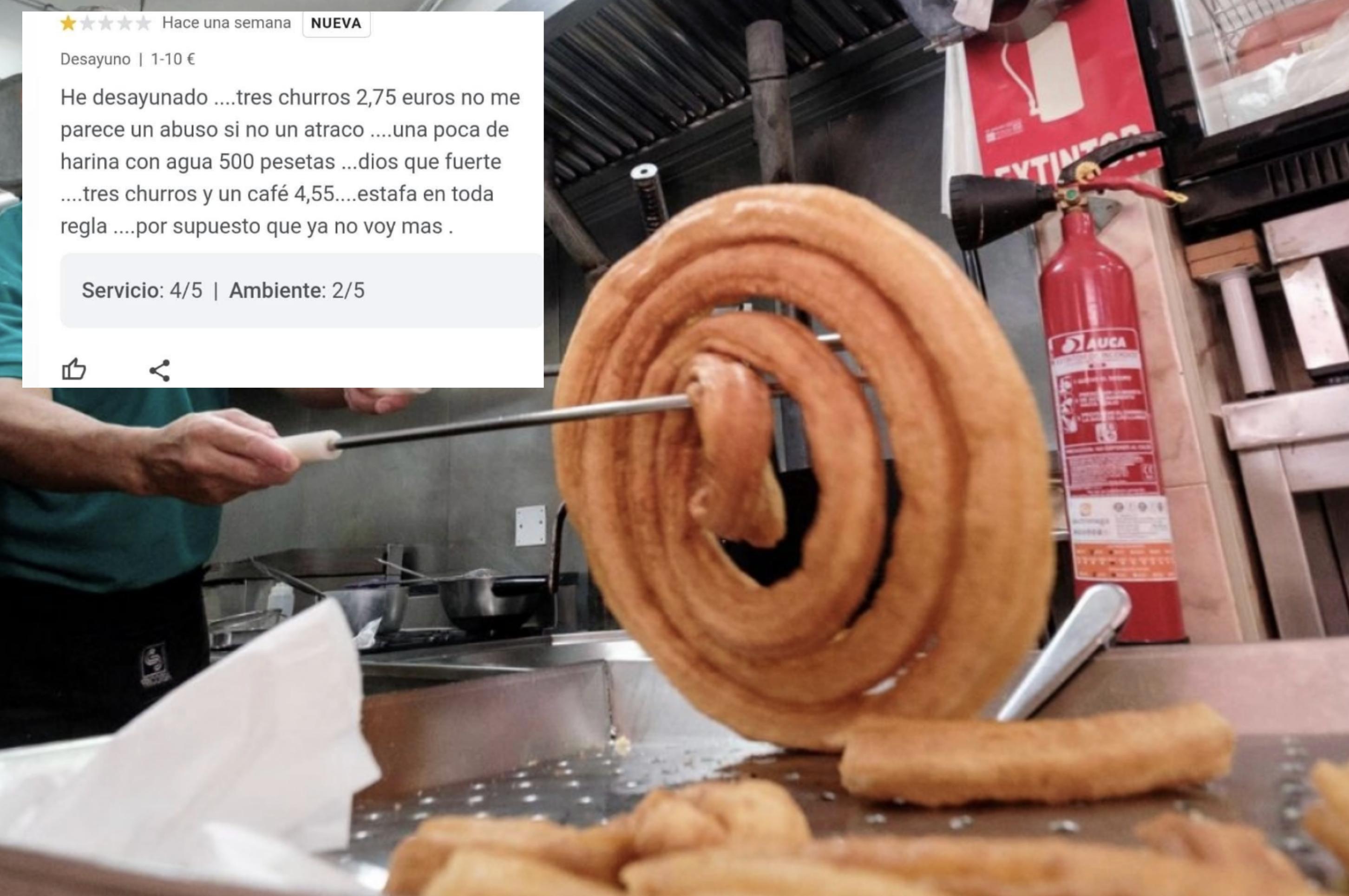 Un cliente se queja de lo que ha pagado por unos churros: la respuesta ...