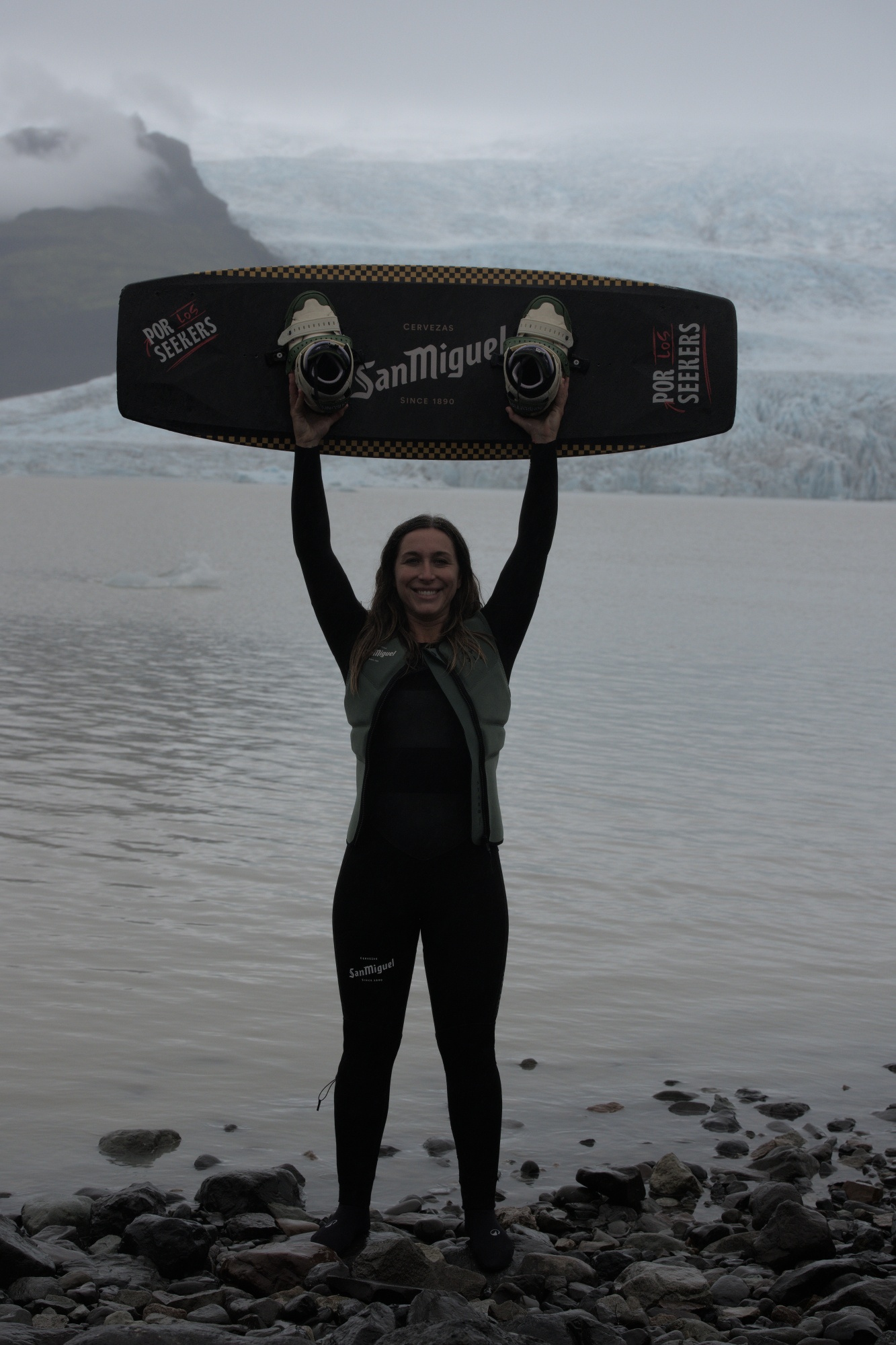 La historia tras el reto imposible de Cris Lazarraga en un lago glaciar ...